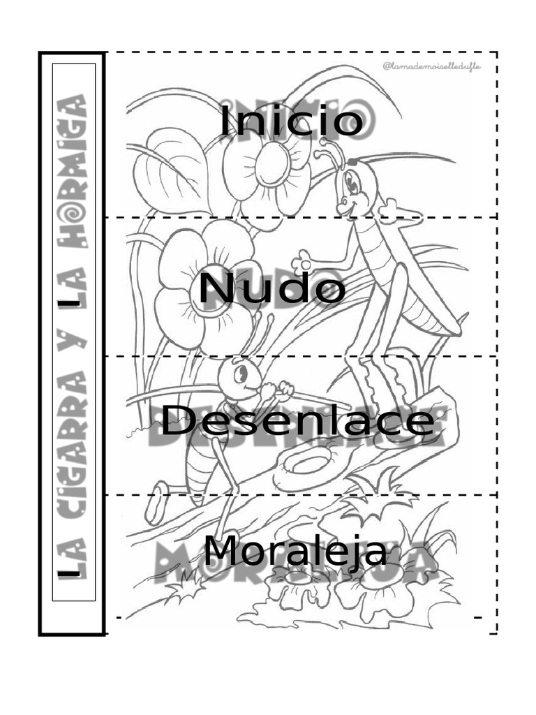 Ficha - La Cigarra y La Hormiga | PDF