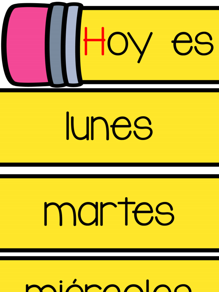 Calendario Lapiz Happy. PreescoMAT | PDF