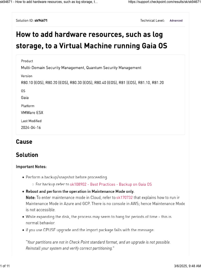 Sk94671 - How to Add Hardware Resources, Log Storage | PDF