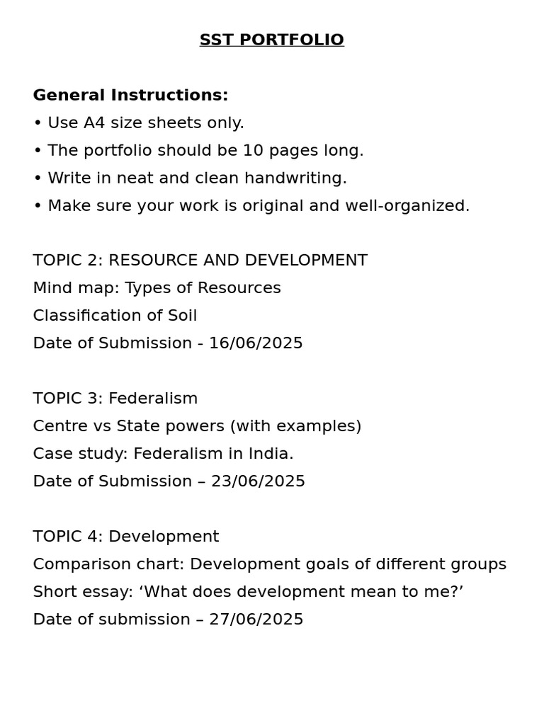 Grade 10 Portfolio | PDF