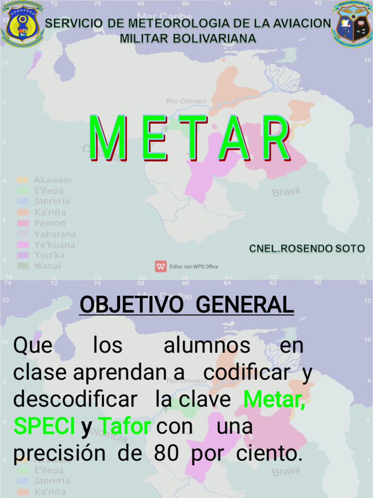 Códigos Meteorológicos METAR y SPECI | PDF | Fenómenos de la tierra ...