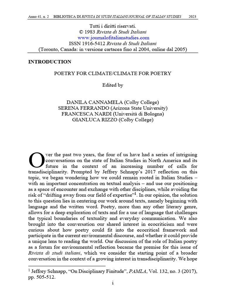 Poetry For Climate Climate For Poetry | PDF | Divine Comedy | Ecocriticism