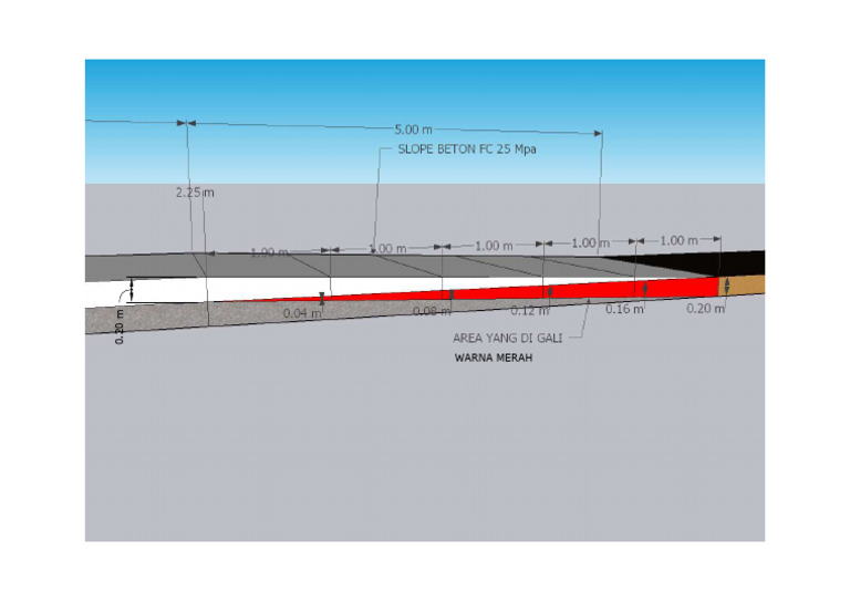 Rencana Slope Beton Tiris | PDF