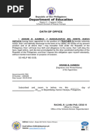 CS Form No. 32 Oath of Office | PDF