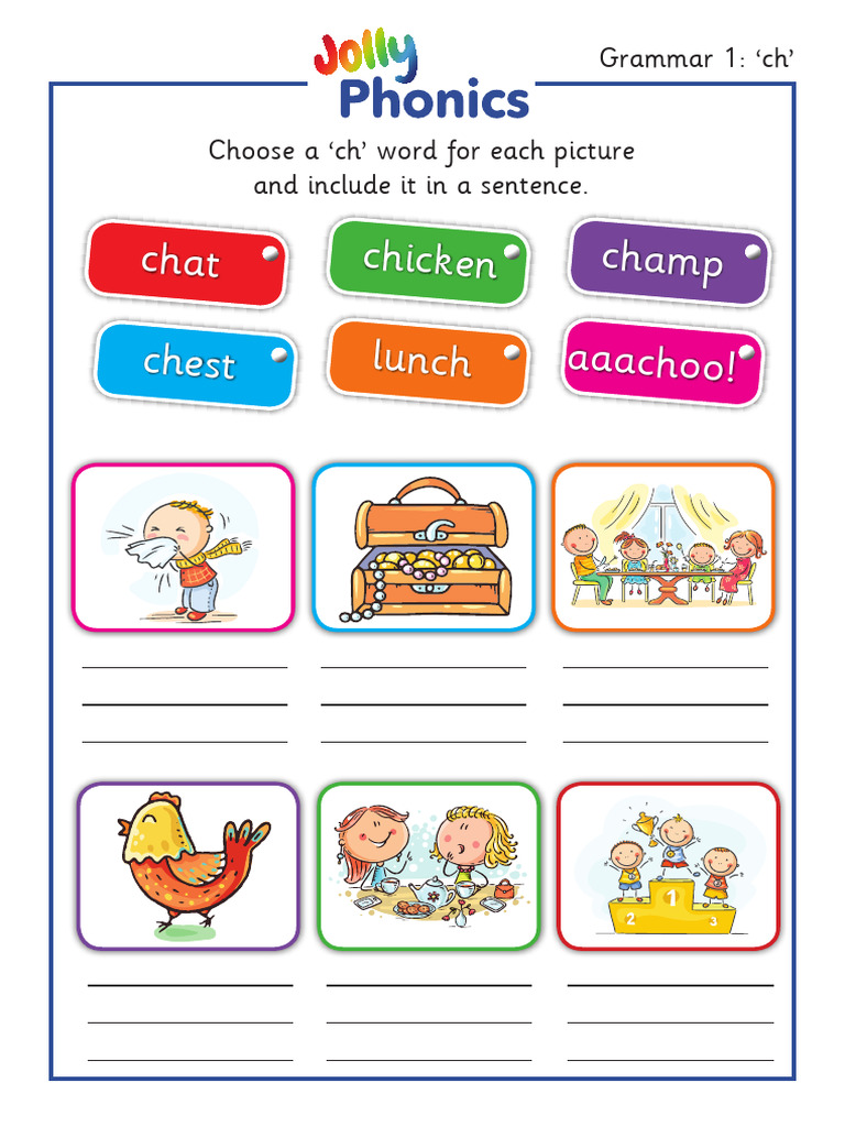 'ch' Words Picture Activity | PDF