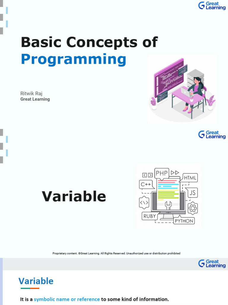Introduction to Programming Concepts | PDF | Programming Language ...