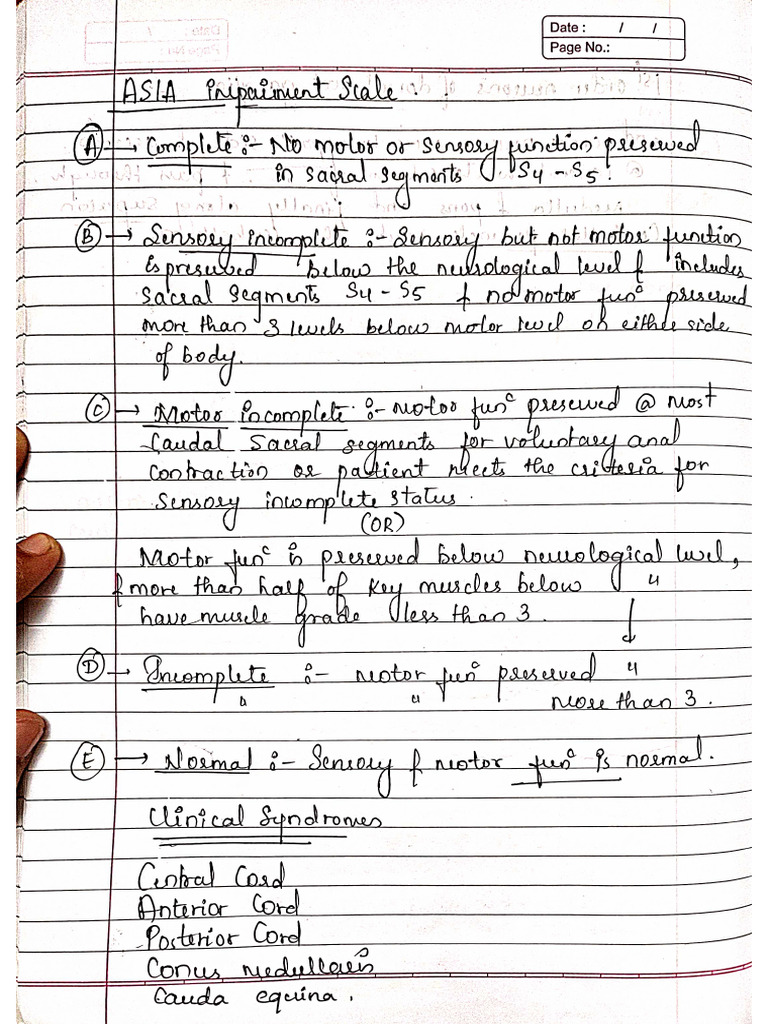 Spinal Cord Injury Part 2 | PDF
