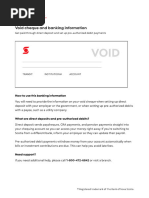 CIBC Void Cheque - Direct Deposit Form | PDF | Payments | Cheque