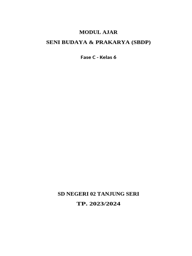 Modul SBDP | PDF