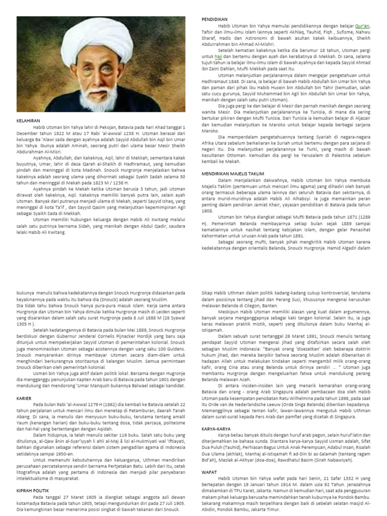 Biografi Habib Usman | PDF
