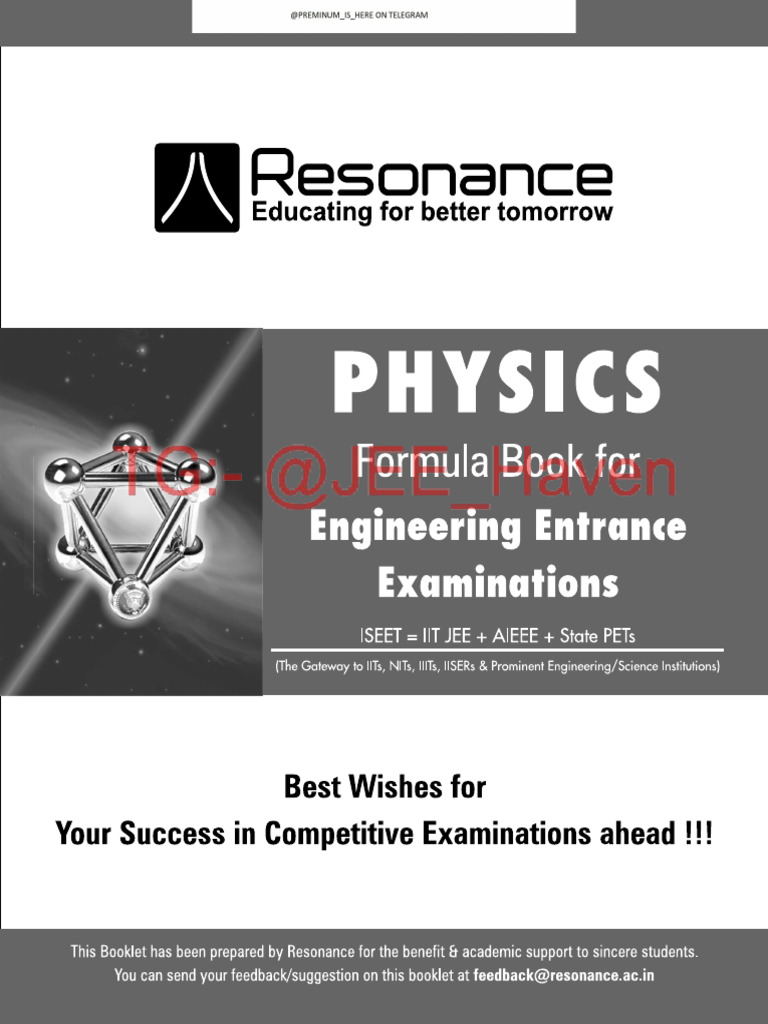 Jee Haven Physics All Formula Book 11th 12th Pdf Pdf
