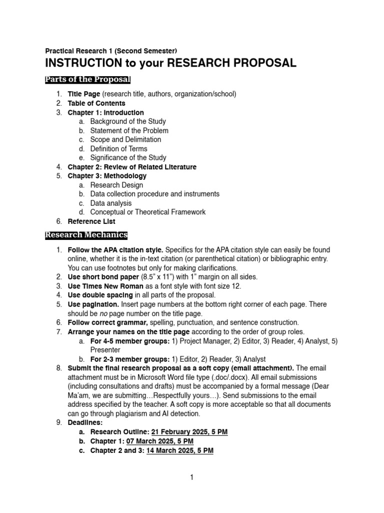 Writing Your Research Proposal - Guide Brief | PDF | Citation | Data