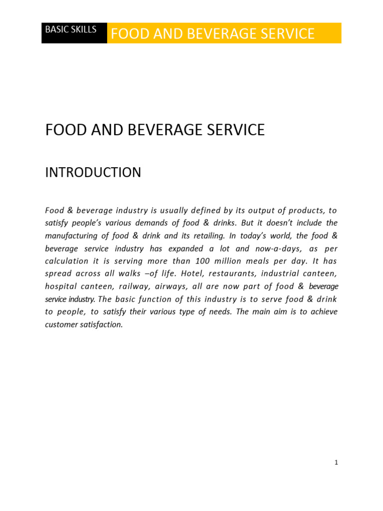 Food and Beverage Training Materials NVFT | PDF | Menu | Waiting Staff