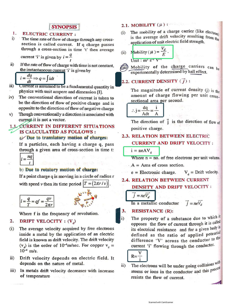 Current Electricity - 250507 - 095323 | PDF