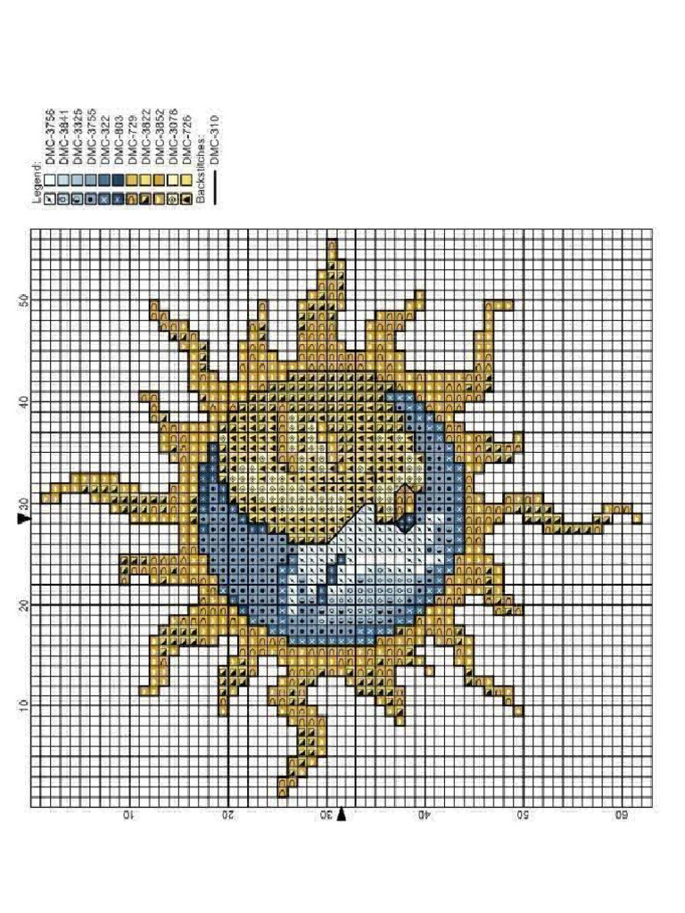Celestial 2 Cross Stitch Pattern | PDF