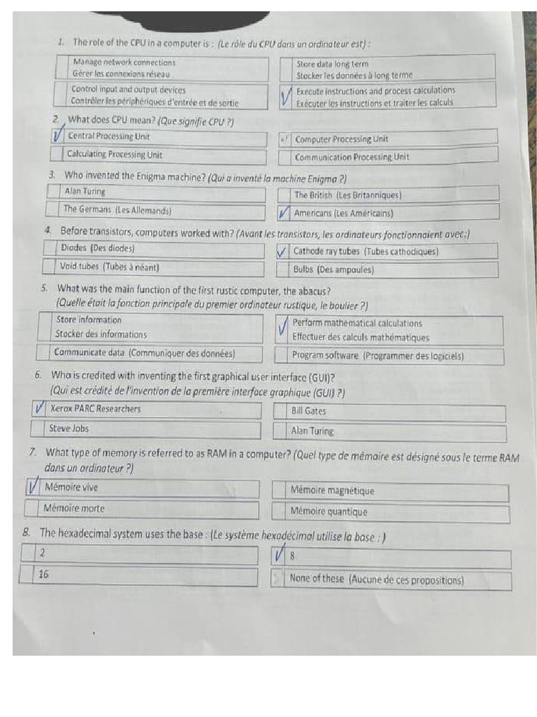 Digital Exam (Correction) | PDF