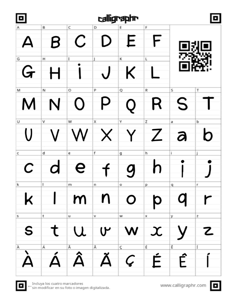 Calligraphr Template 2 PDF | PDF