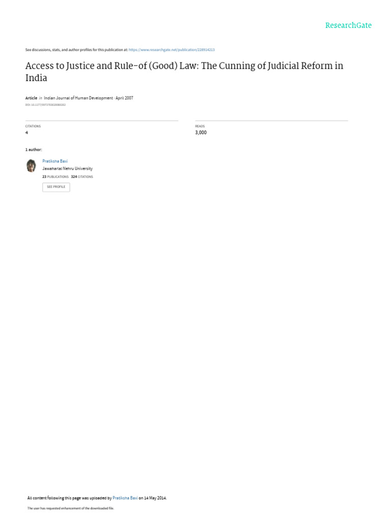 Access To Justice and Rule-Of Good Law The Cunning | PDF | Alternative ...