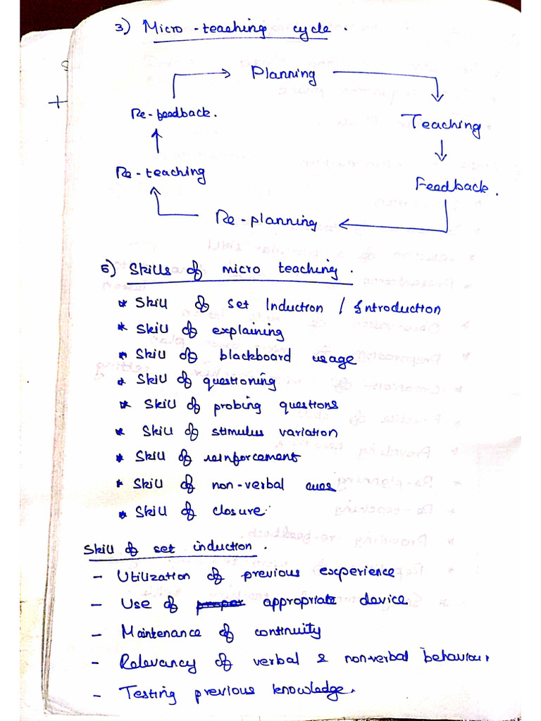 Skills of Micro Teaching | PDF