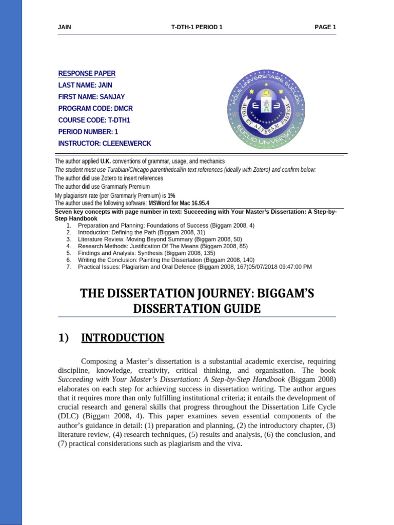 Sanjay Jain DMCR T-DTH1 RP1 VER1 | PDF | Methodology | Thesis