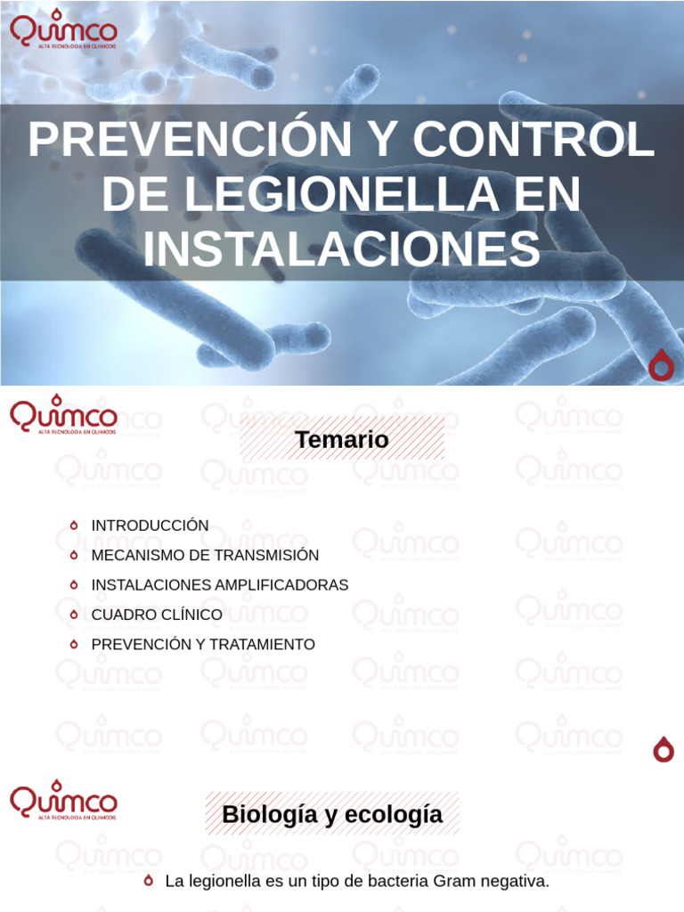 Prevención y Control de La Legionella | PDF | Agua | Neumonía