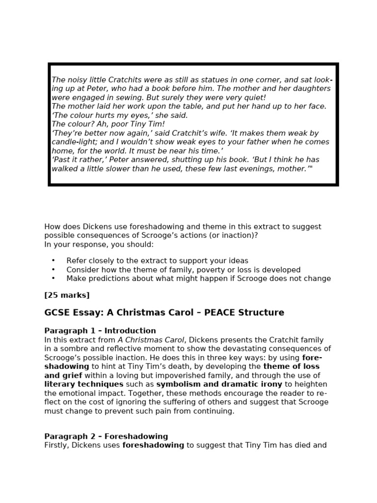 Stave 4 Analysis: Cratchit Family Grief | PDF | Ebenezer Scrooge | A ...