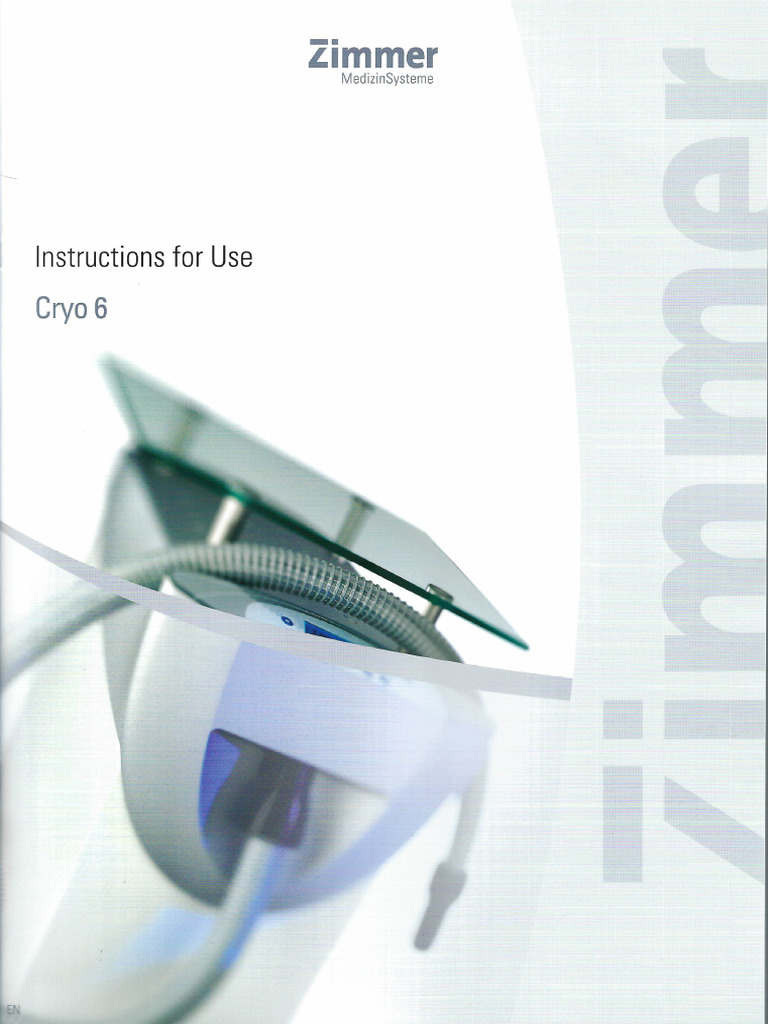 Zimmer Cryo6 Instruction Manual | PDF
