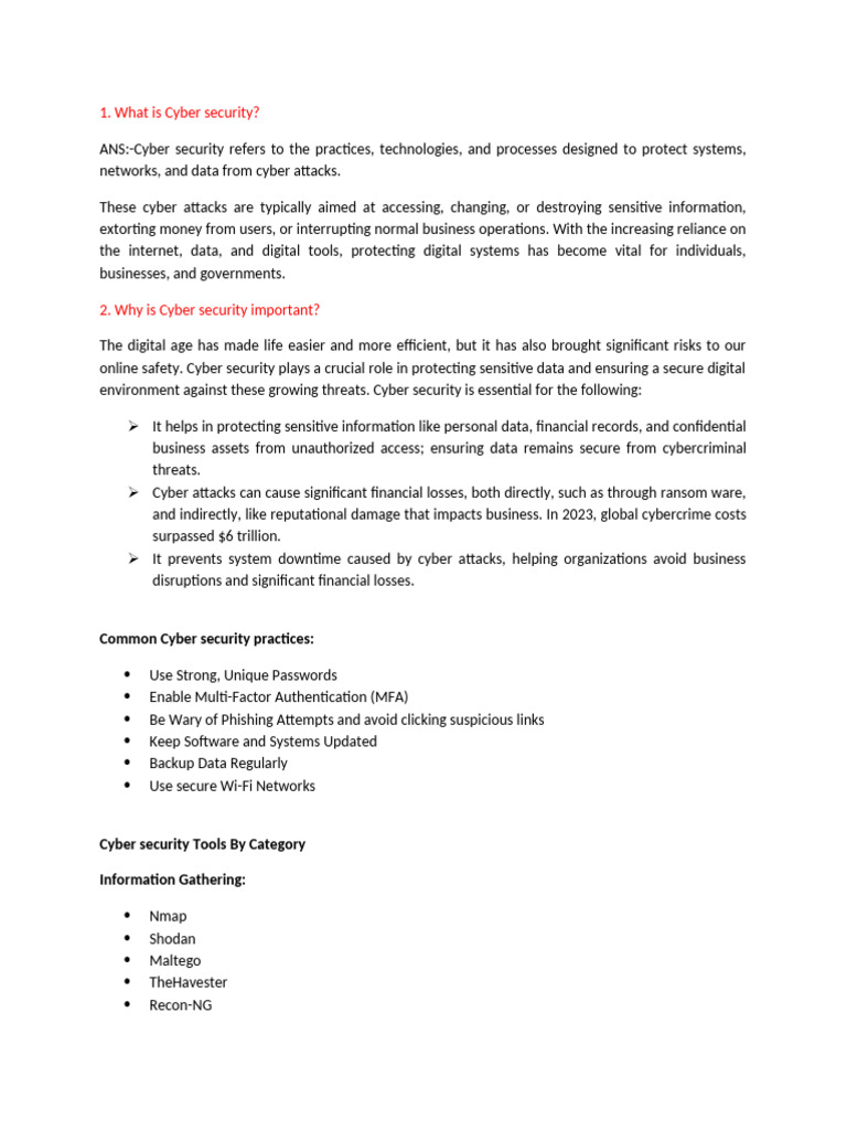 Cyber Security Model Question and Its Solution | PDF | Security ...