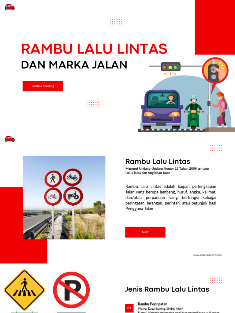Rambu Lalu Lintas dan Marka Jalan | PDF