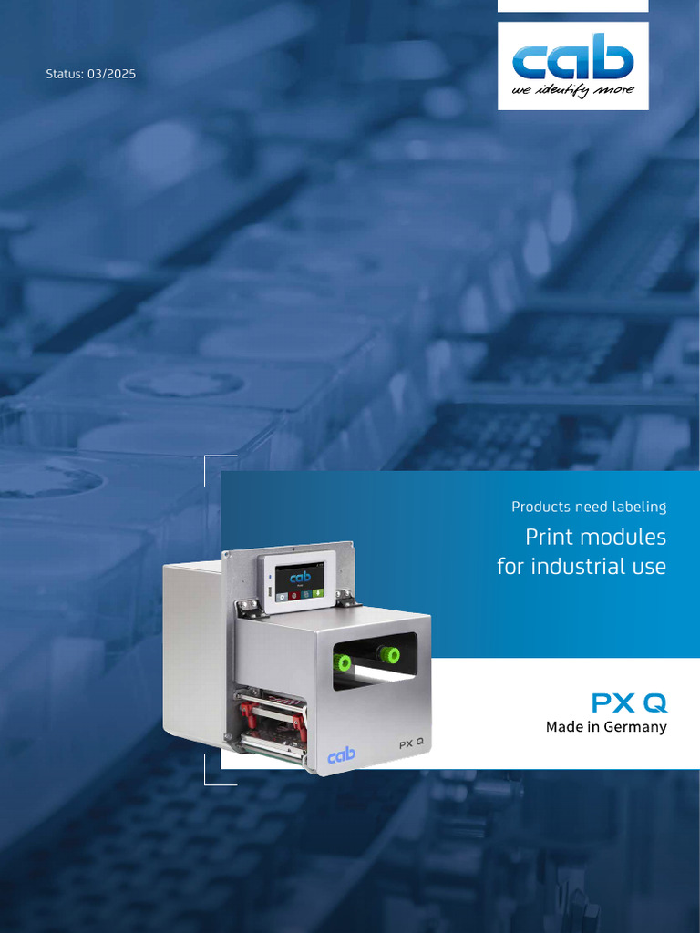 Cab PXQ en | PDF | Usb | Electrical Connector