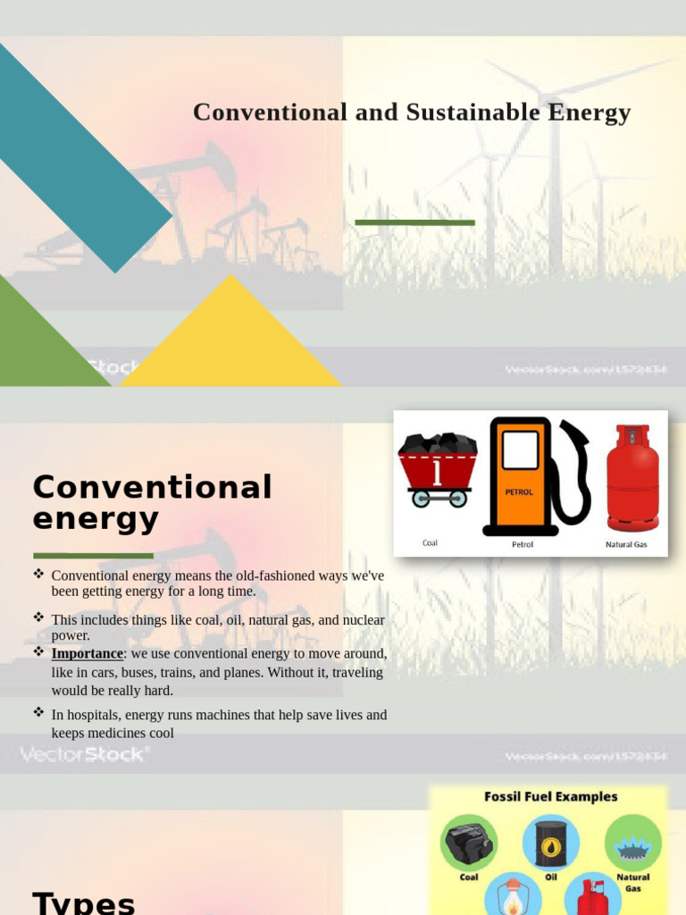 Conventional vs Sustainable Energy Overview | PDF | Sustainable Energy ...