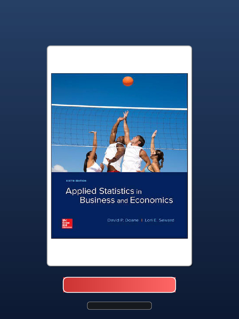 Applied Statistics in Business and 6th Economics, Edition, David Doane ...