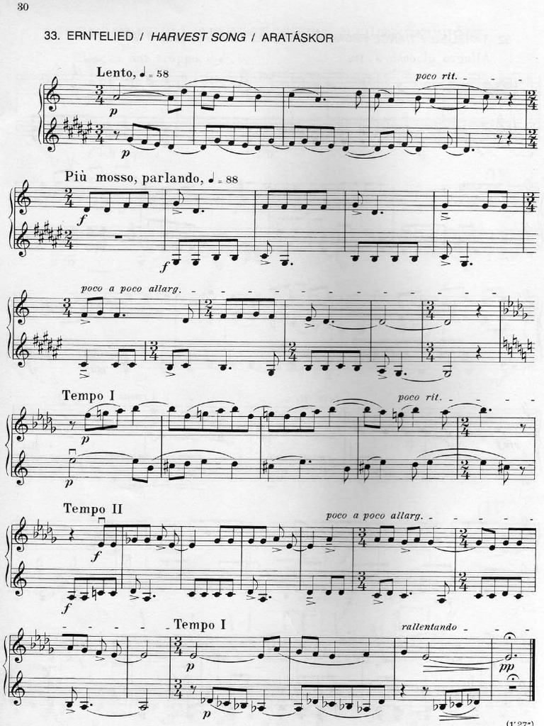 Bartok - 44 Duets For 2 Violins-28 | PDF