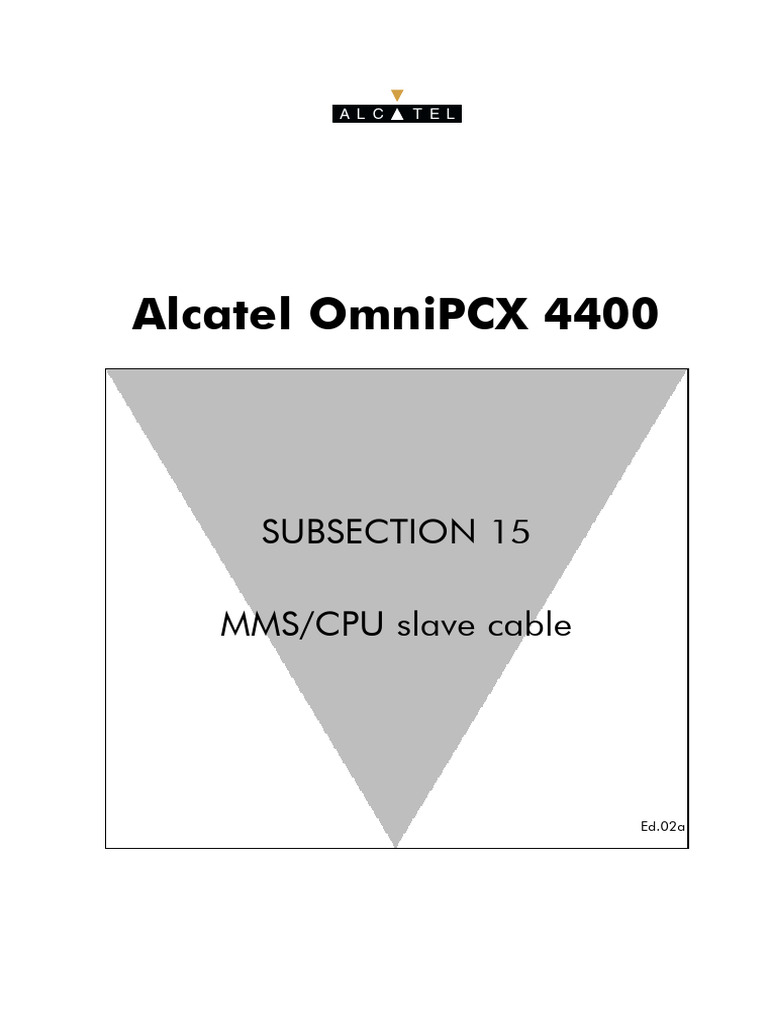 01-15-MMS CPU Slave Cable-02 | PDF | Manufactured Goods | Wire