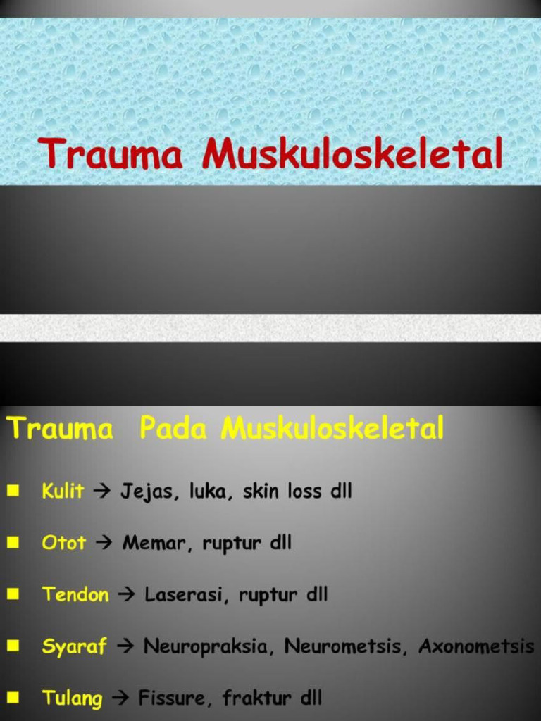 Trauma Muskuloskeletal - 20250626 - 191719 | PDF