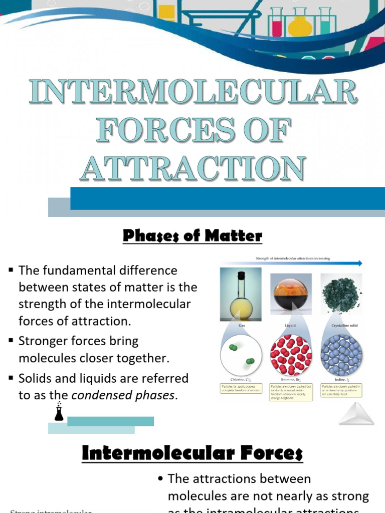 Lesson 2 Intermolecular Forces of Attraction | PDF | Intermolecular ...