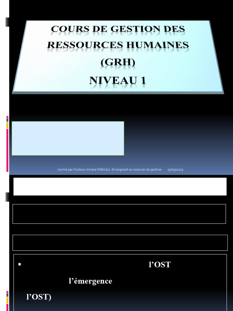 Historique et évolution des RH (1850-2006) | PDF | Gestion des ...