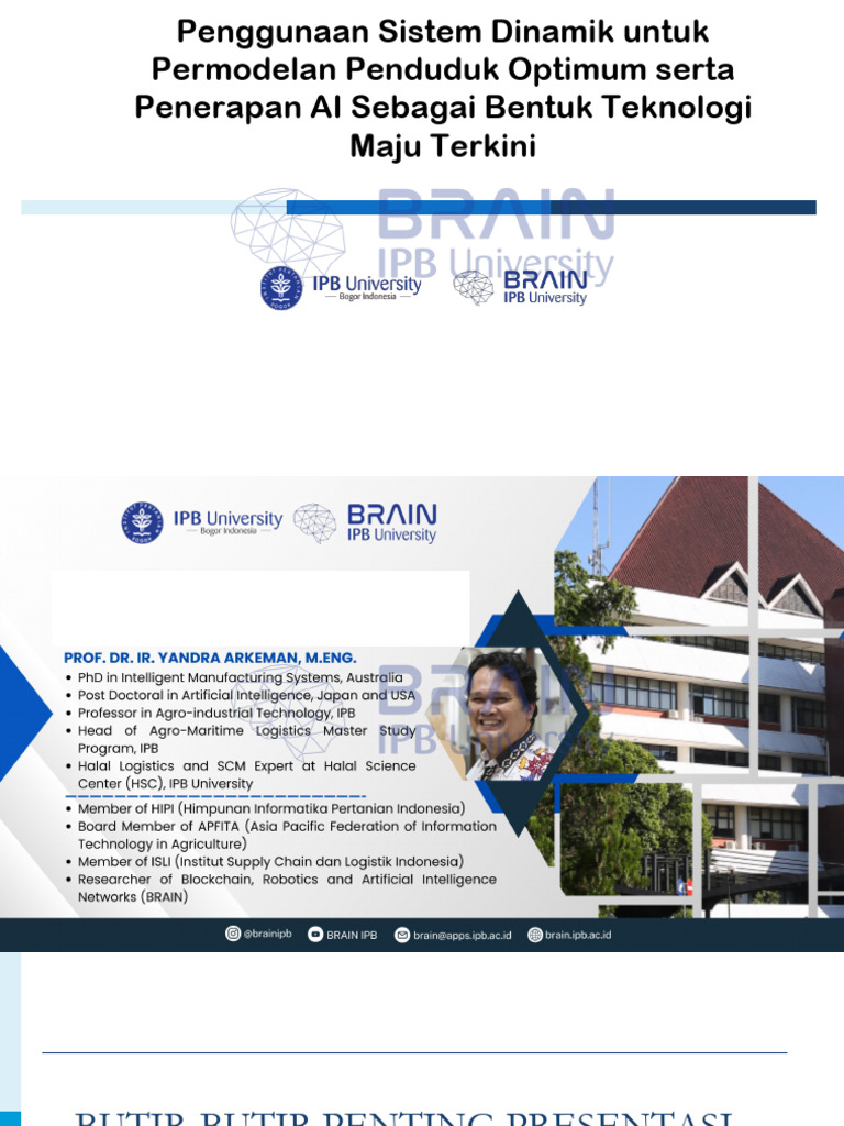 Materi Prof. Yandra Arkeman - IPB University | PDF