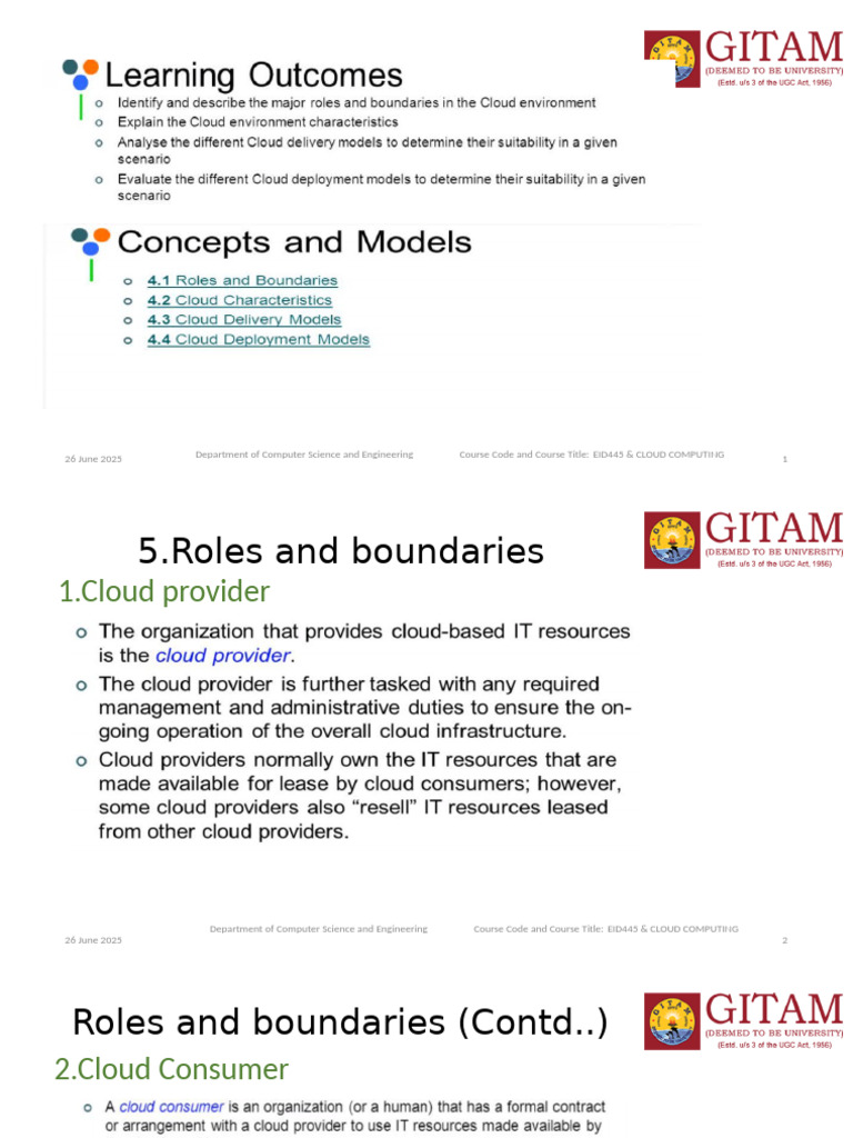 Cloud Unit1 PPT Part2 | PDF | Cloud Computing | Software Architecture