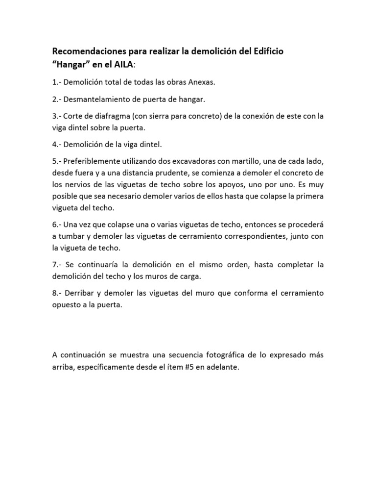 Demolición AILA - SKY CANA | PDF