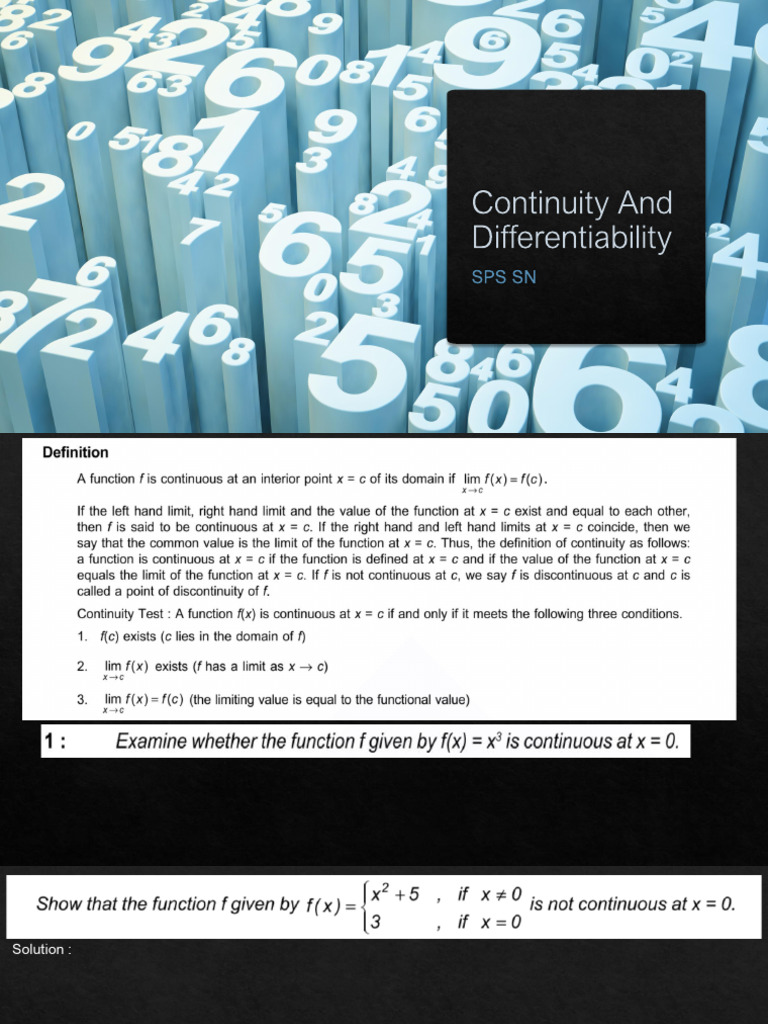 Continuity | PDF