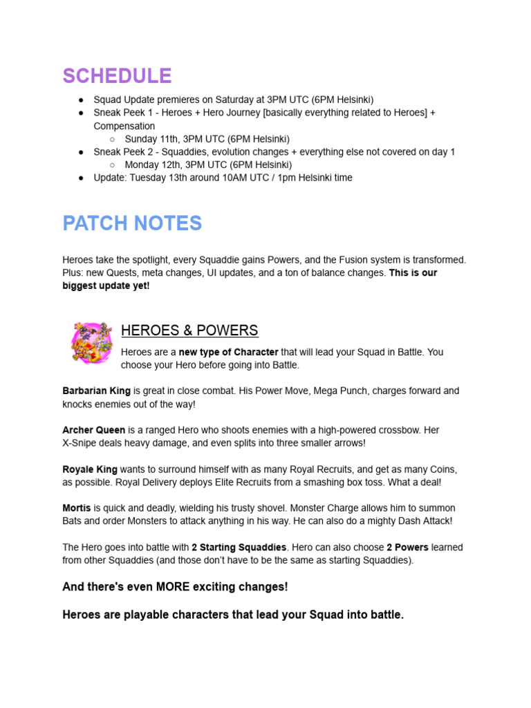 May Squad UPdate (Patch Notes) | PDF | Gaming | Video Games