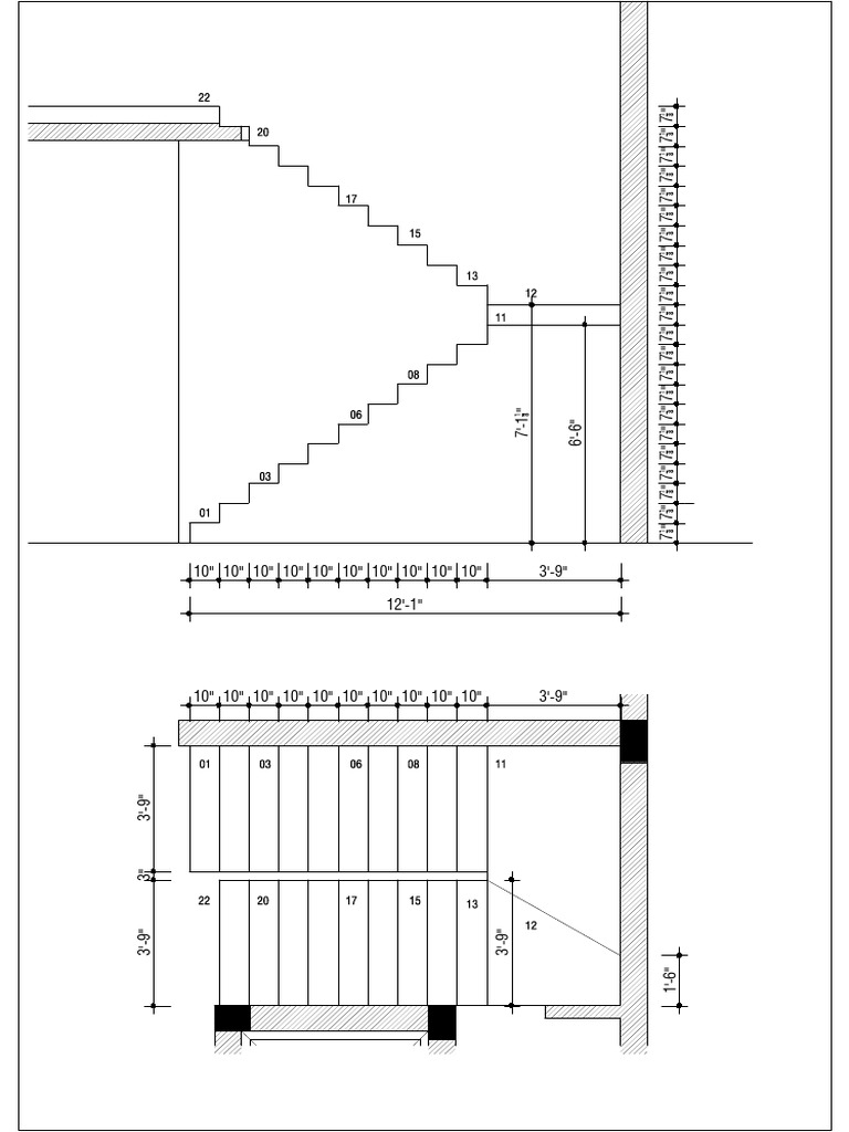 Staircase Section Plan | PDF