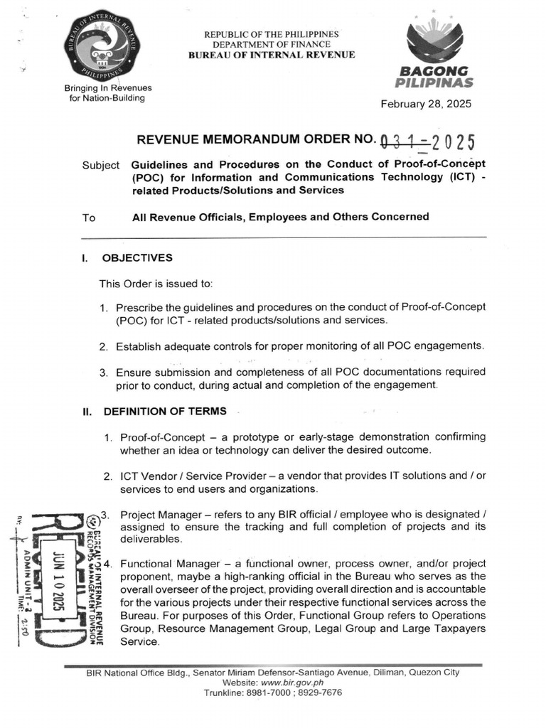 RMO No. 31-2025 | PDF