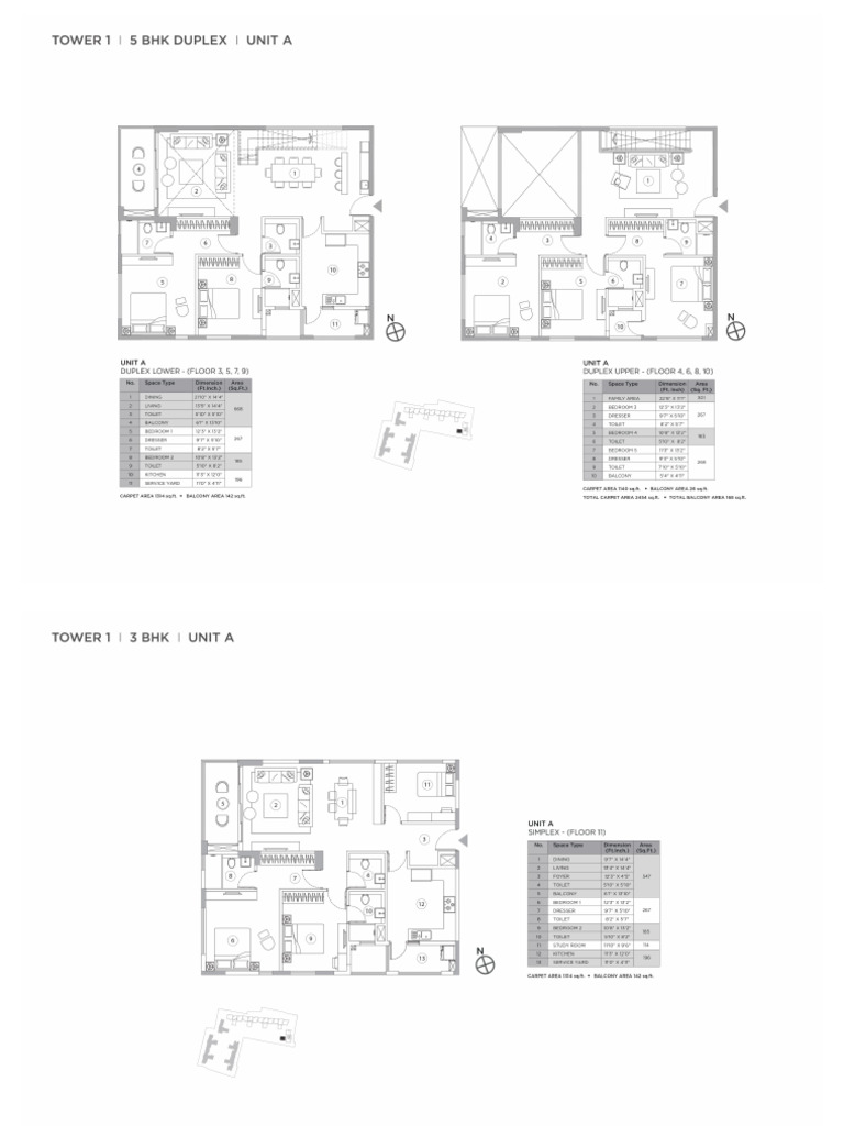 Navyom - Block 1 - Floor Plans | PDF