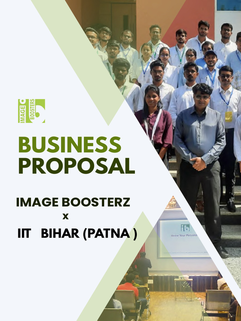 Image Boosters X Iit Bihar (Patna) Proposal - Compressed | PDF