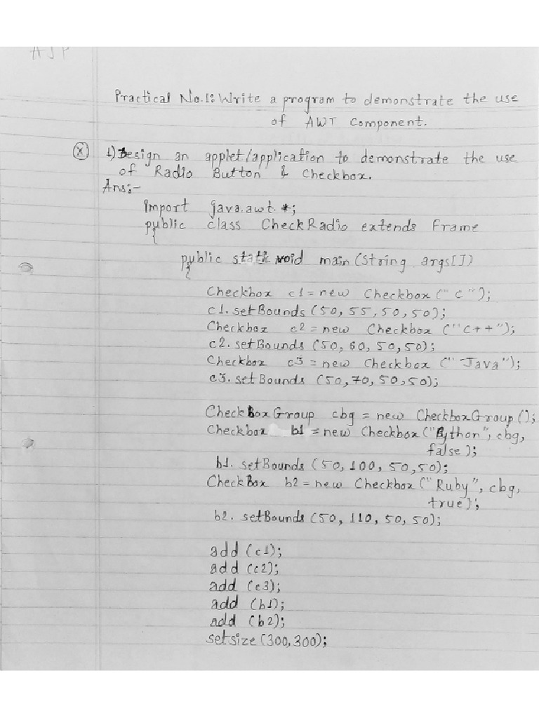 AJP manual solved | PDF