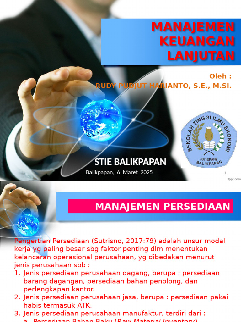 Slide Pertemuan Minggu Ke-1-2-Manajemen Persediaan | PDF