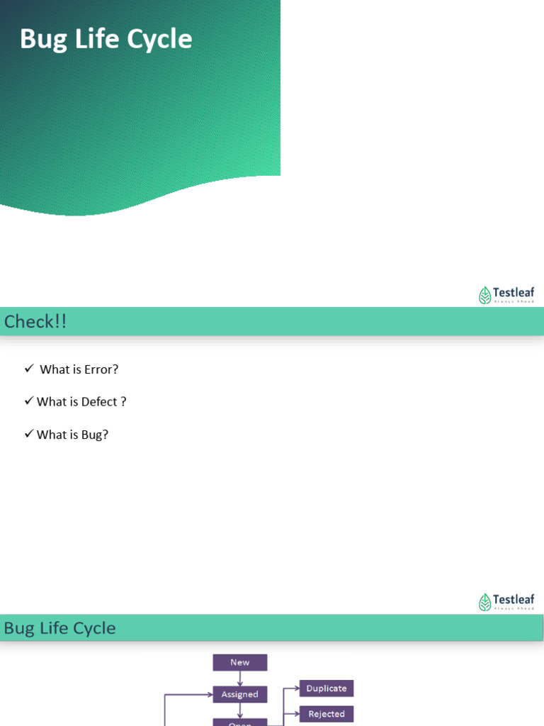 Bug Life Cycle | PDF | Software Bug | Software