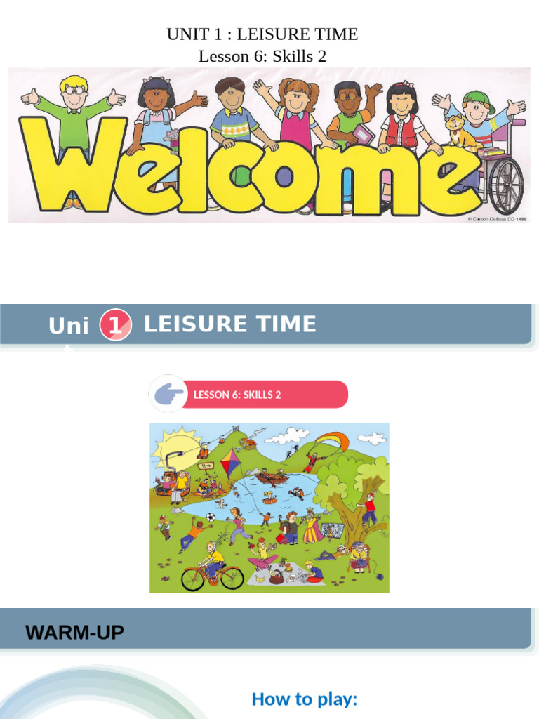 Unit 1 Leisure Activities Lesson 6 Skills 2 | PDF